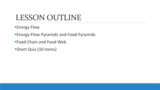 Unit 5, Lesson 4- Energy Flow in Ecosystem | PPTX