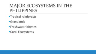 Unit 5, Lesson 5.5- Major Ecosystems and Resources in the Philippines ...
