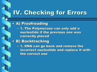 DNA vs RNA and DNA Replication powerpoint | PPT