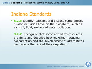 U5 L5 Protecting Earth's Water, Land, & Air | PPT | Agriculture ...
