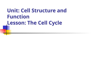 The cell cycle , the different phases and the cell division | PPT