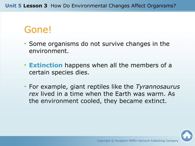 U 5 lesson 3 integrado e.s. environmental changes | PPT