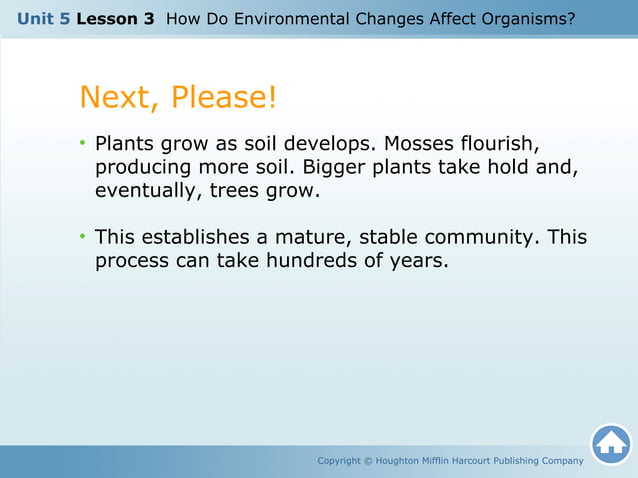 U 5 lesson 3 integrado e.s. environmental changes | PPT