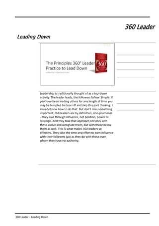 360 l eader leading down-session handout | PDF