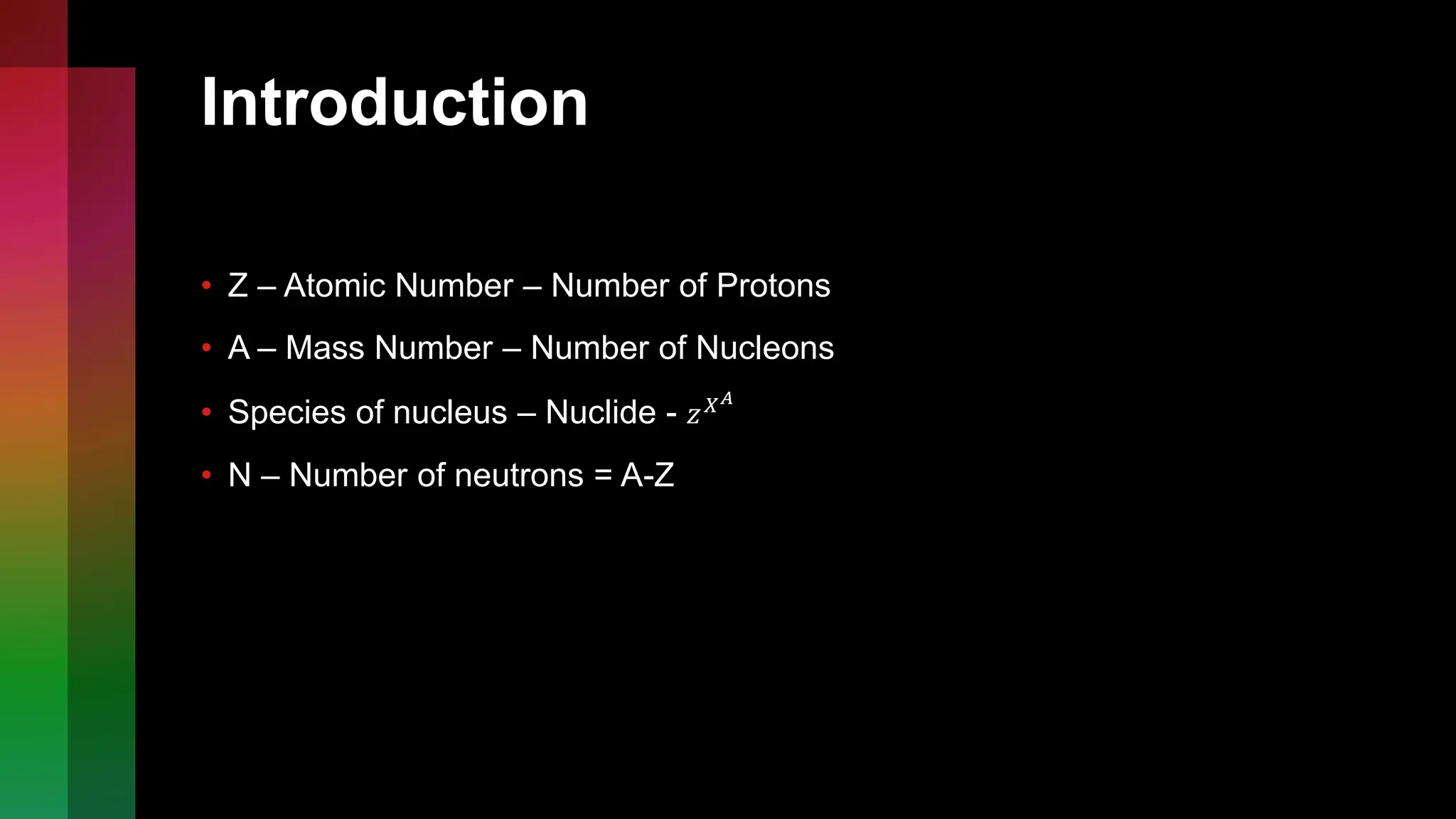 Physics - Basics of Nuclear Physics for Allied students | PPTX ...
