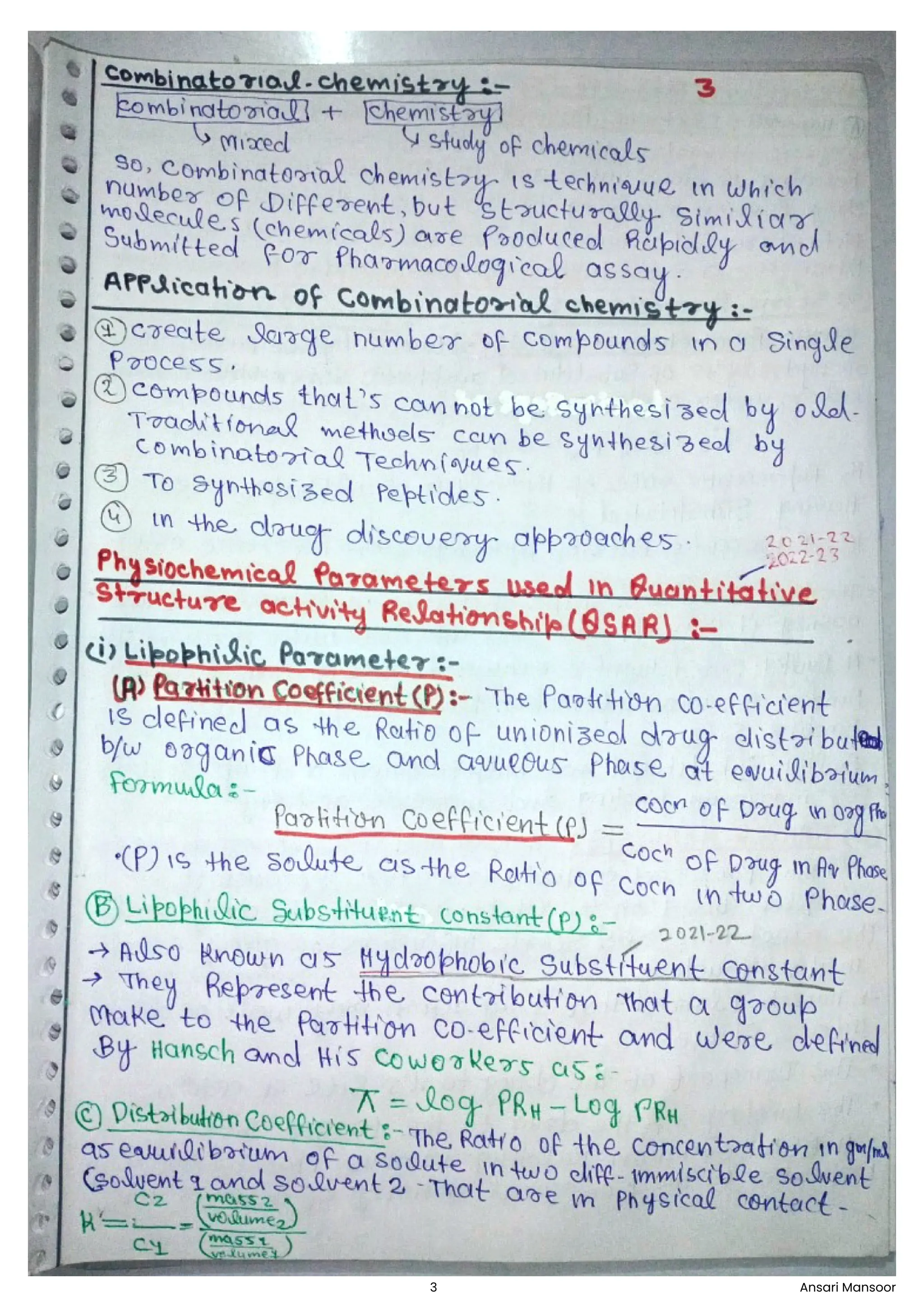 U_5rth.Medicinal Chemistry 3rd .B.pharm 6th sem AKTU By Mansoor Ansari.pdf