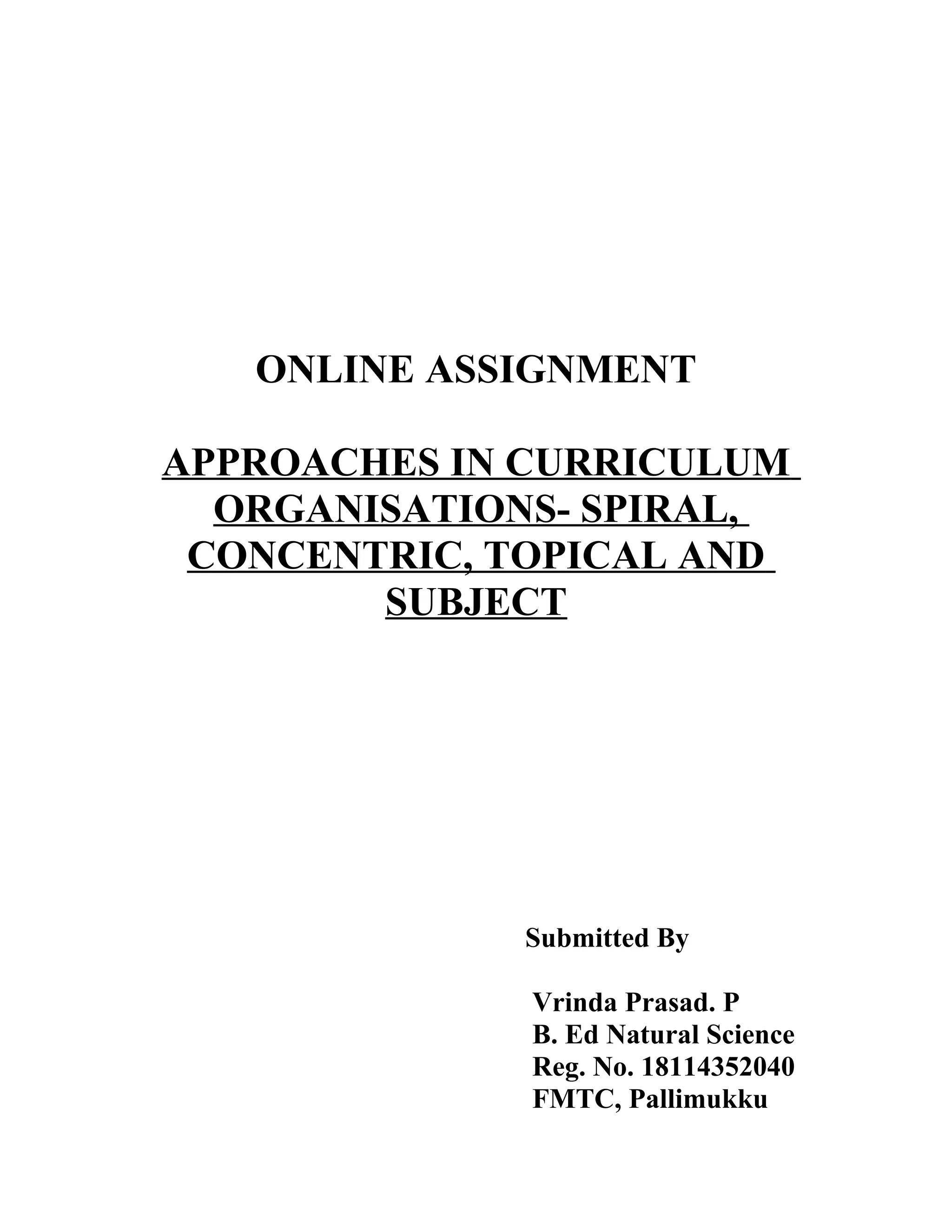 Online assignment | DOC