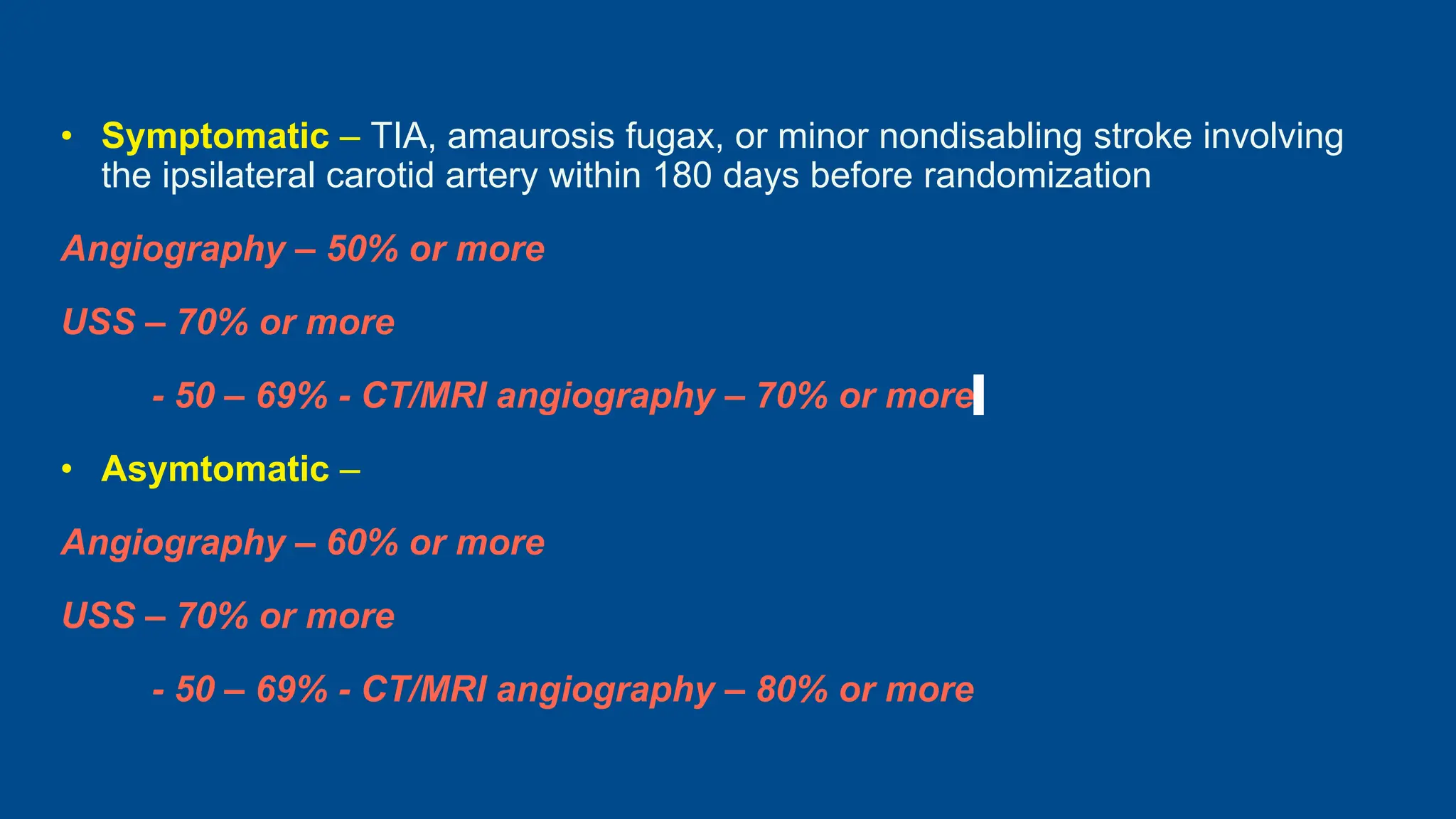 CREST & NASCET trials on Carotid Artery Disease pptx | PPTX