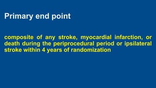 CREST & NASCET trials on Carotid Artery Disease pptx | PPT