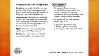 U5 w1 the skunk ladder | PPT