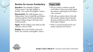U5 w4 journey to the center of the earth | PPT