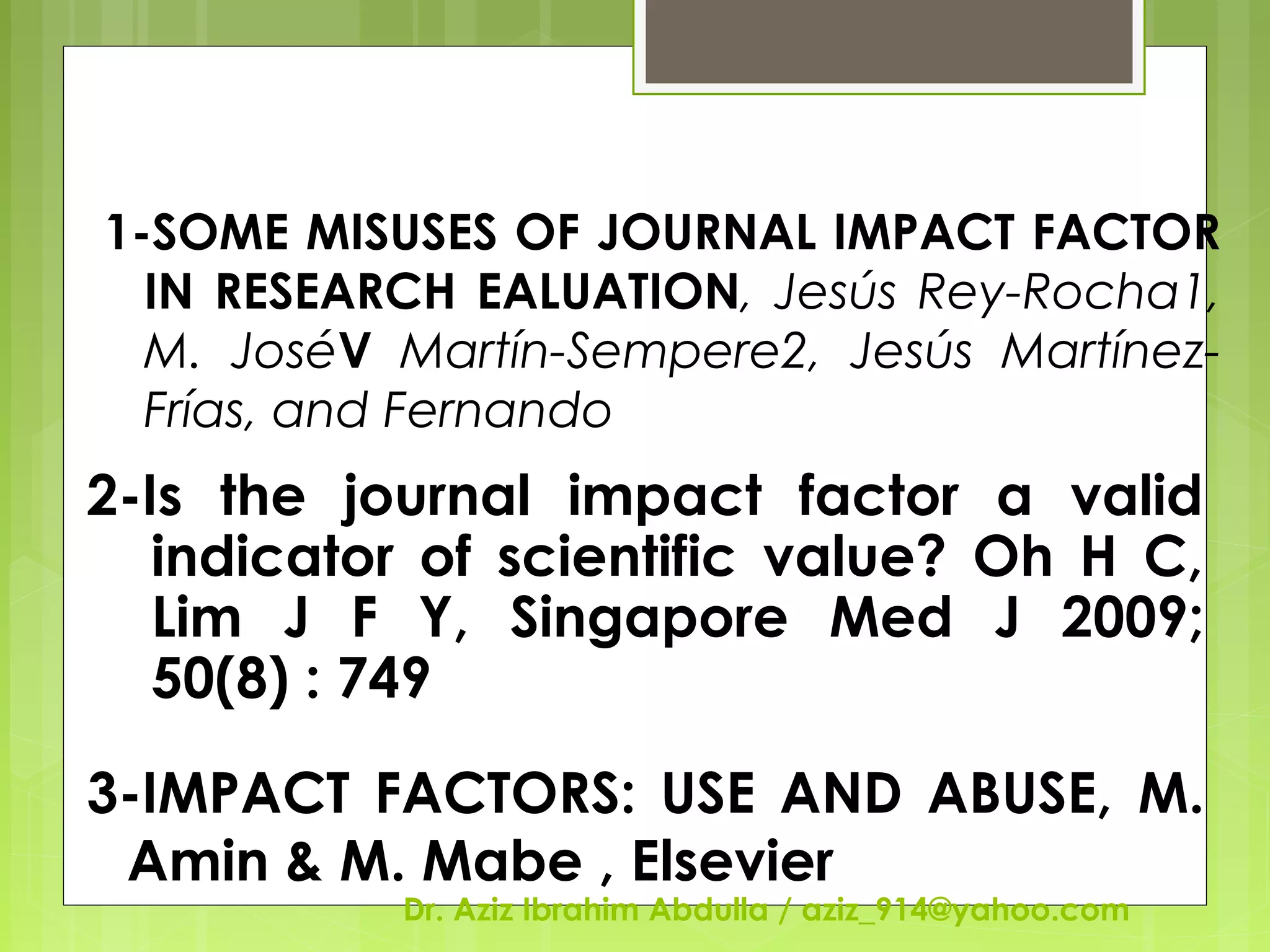 Journal Classification and Scopus Criteria | PPS