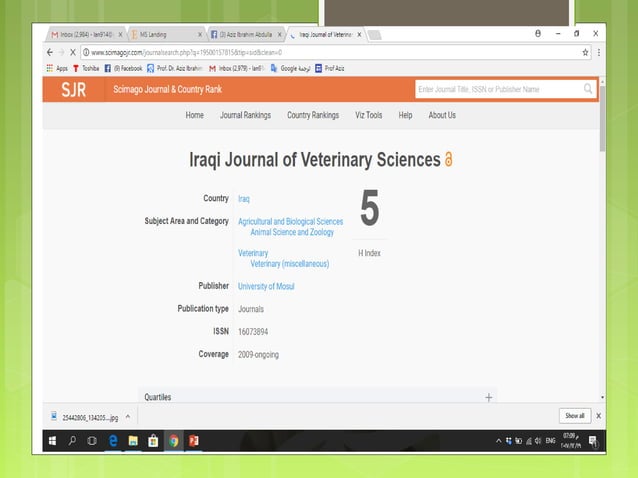 Journal Classification and Scopus Criteria | PPS