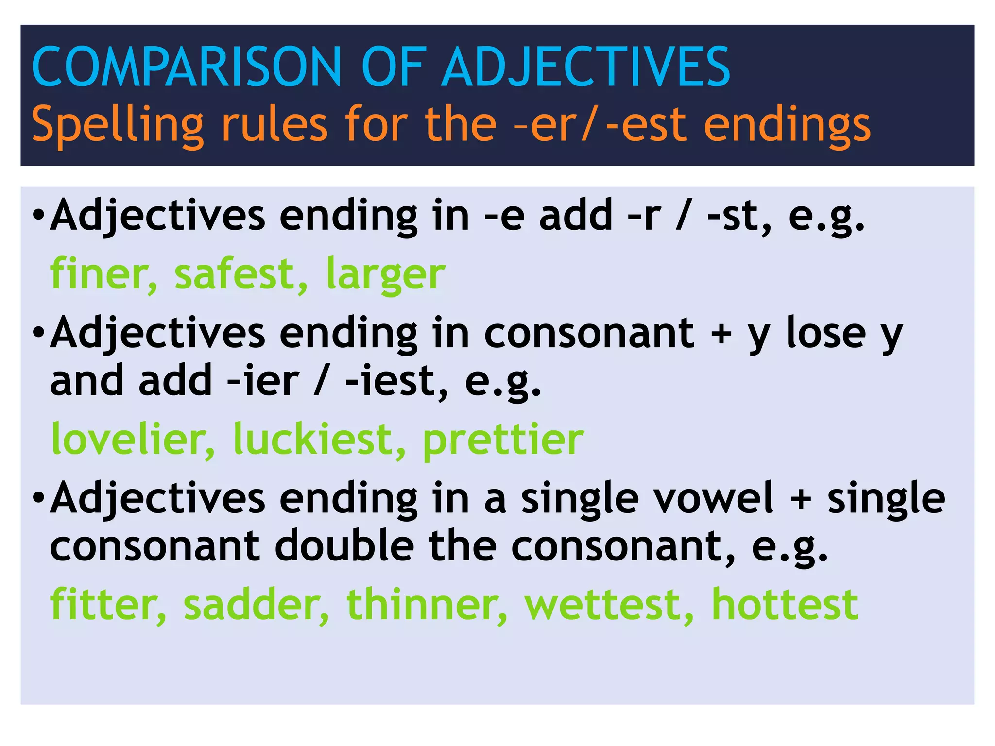 U6 comparatives and superlatives-5 to -2a | PPTX
