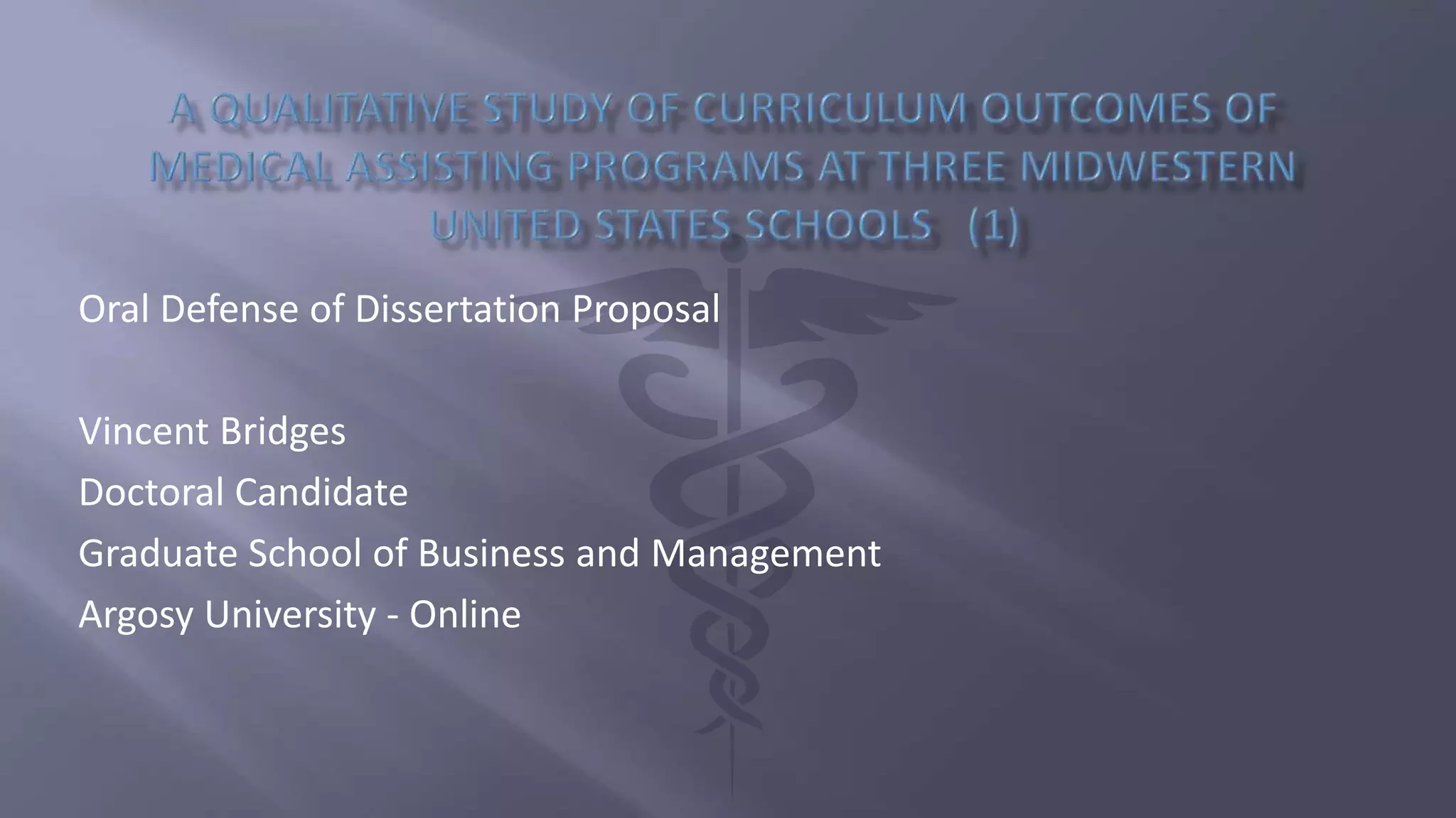 Example Dissertation Proposal Defense Power Point Slide | PPTX