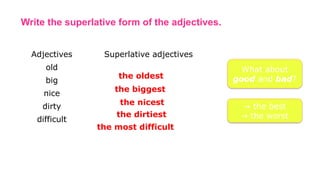 Comparatives and Superlatives explicado de manera sencilla | PPTX