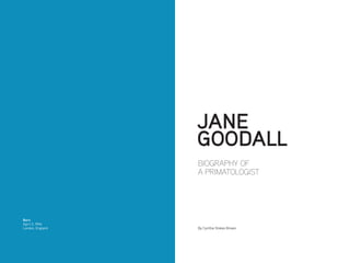 Unit 6: Jane Goodall | PDF