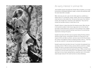 Jane Goodall work with chimpanzees in detail | PDF