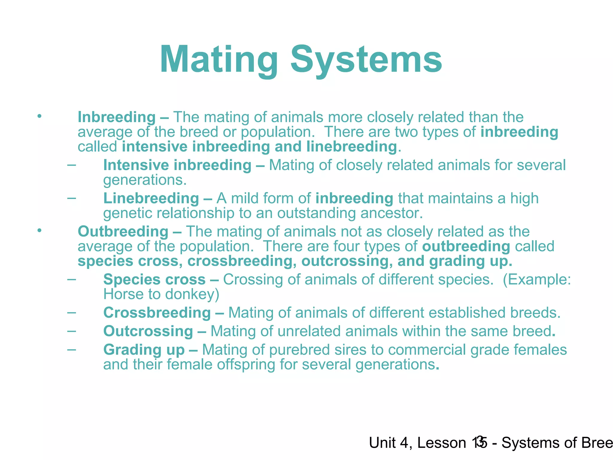 MATING SYSTEMS | PPT