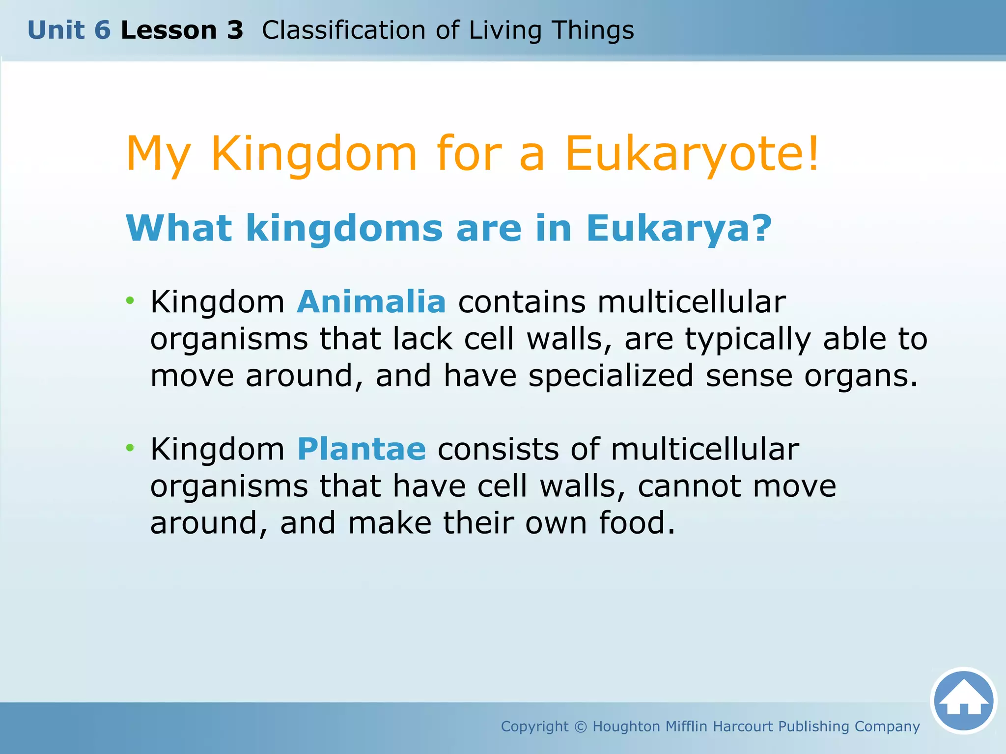 U6 L3 Classification of Living Things | PPT | Biological Sciences | Science