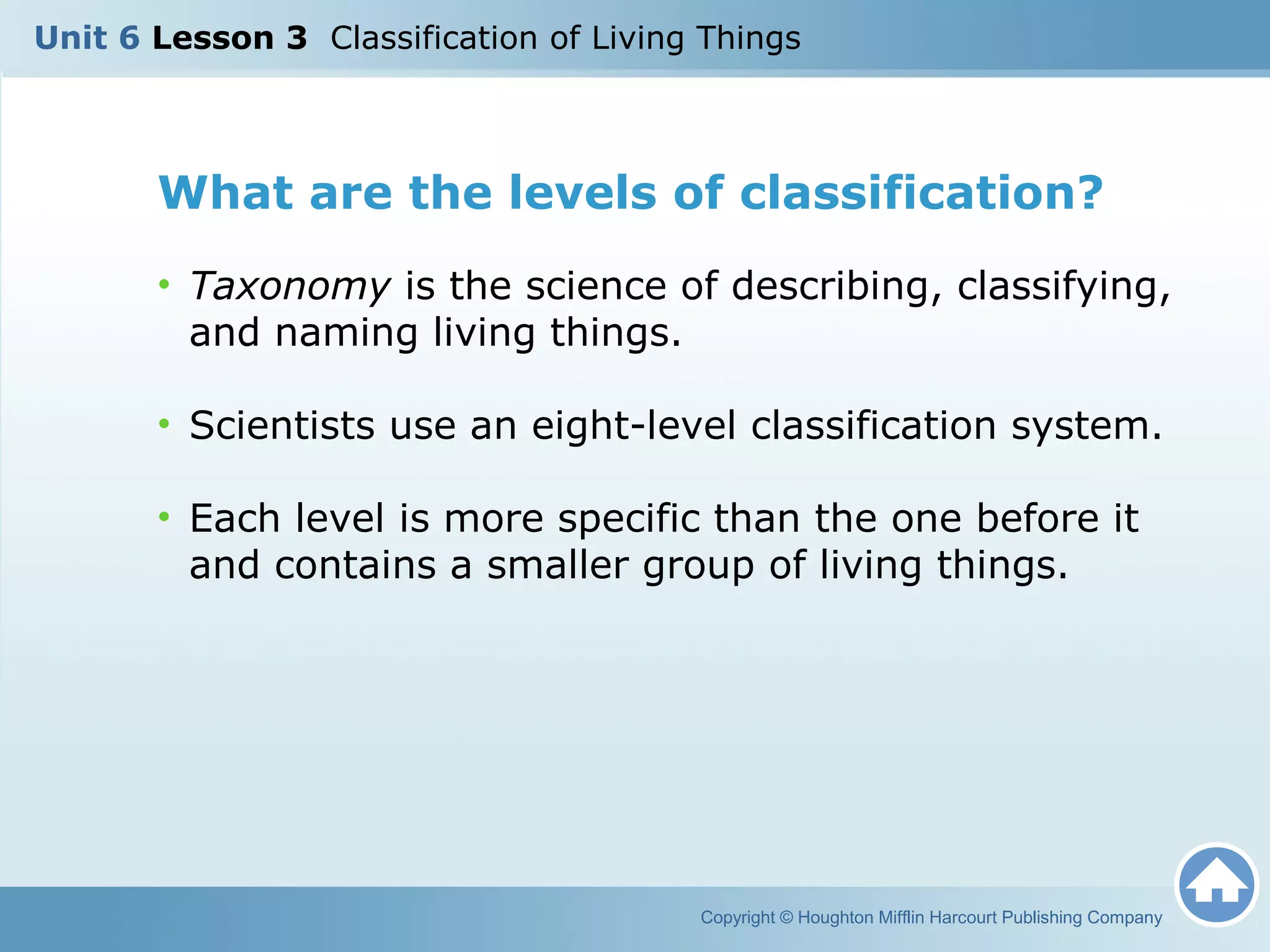U6 L3 Classification of Living Things | PPT | Biological Sciences | Science