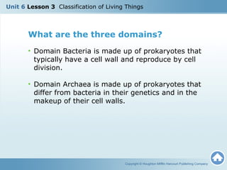 U6 L3 Classification of Living Things | PPT