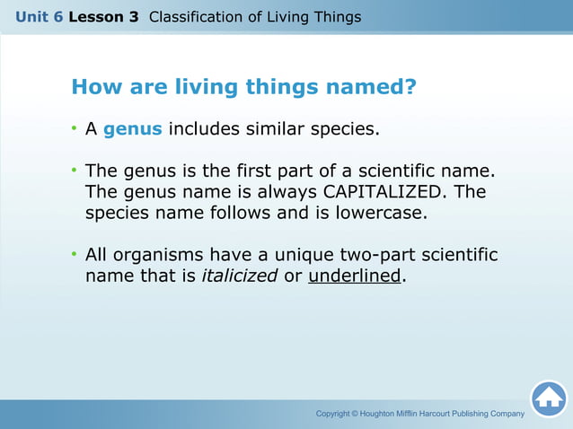 U6 L3 Classification of Living Things | PPT | Biological Sciences | Science