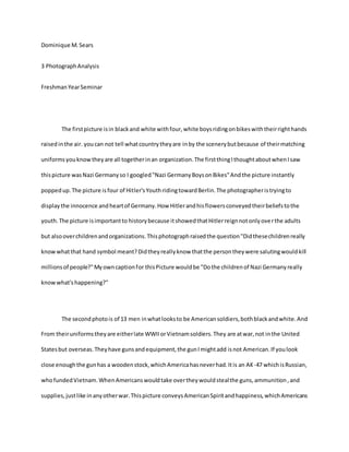 Photo analysis 3 photos | PDF
