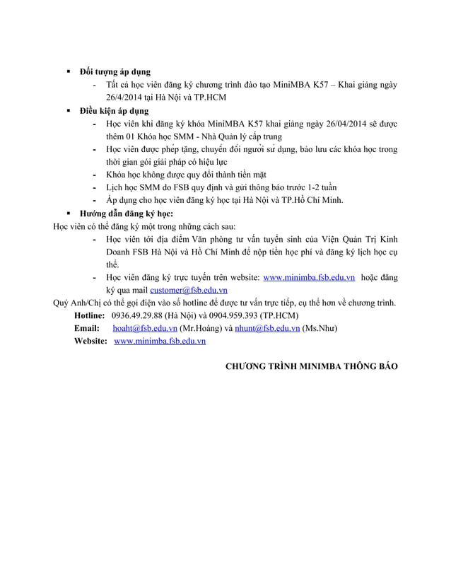 Thu ngo gui hv tang smm 12042014 | PDF