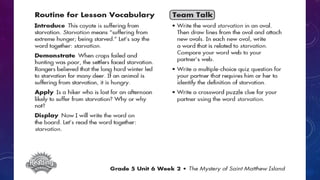 U6 w2 the mystery of saint matthew island | PPT