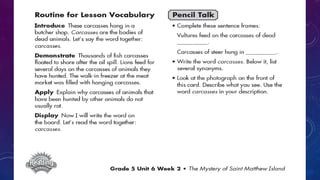 U6 w2 the mystery of saint matthew island | PPT