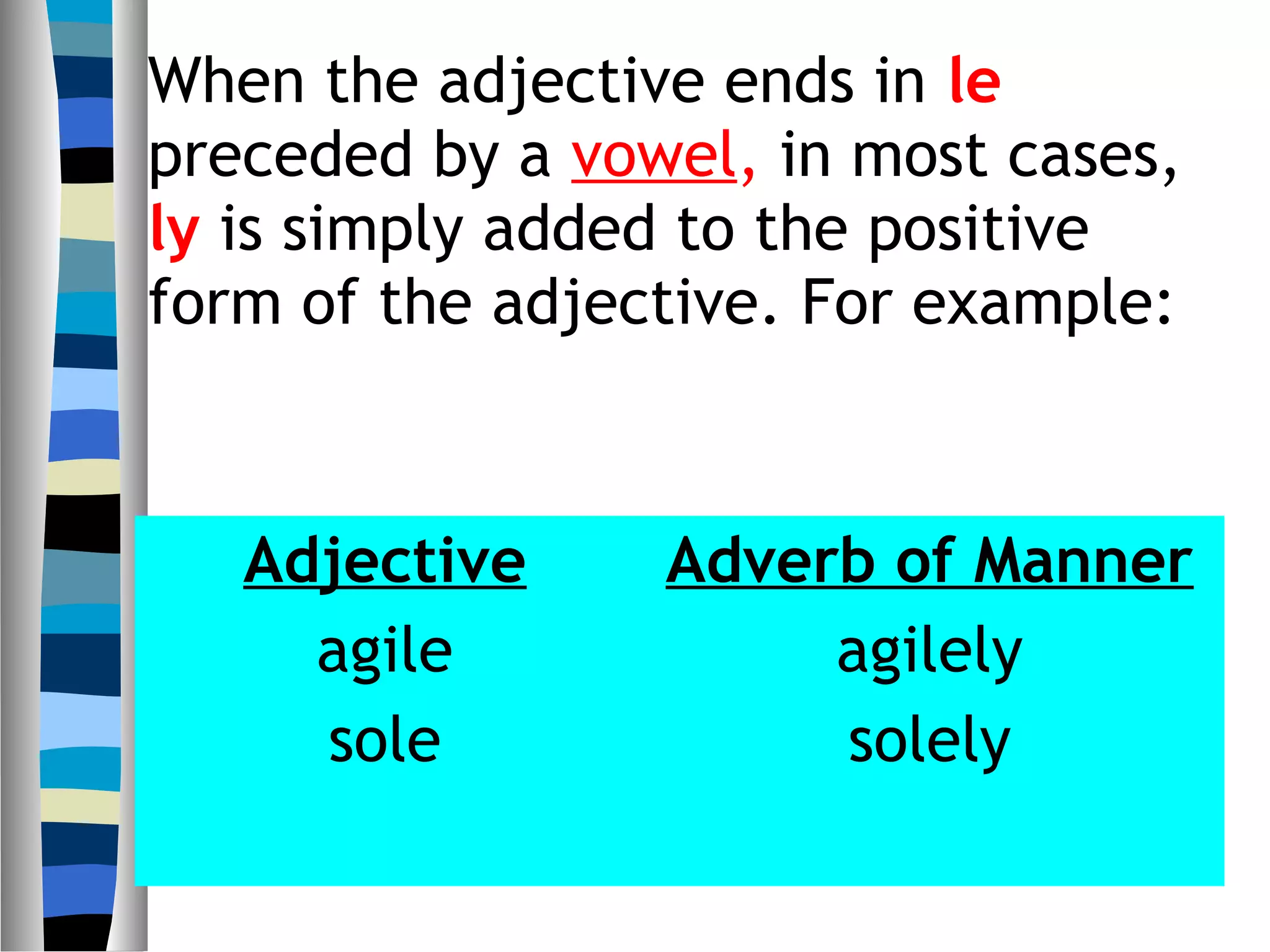 U7 adverb of manner -3 ero - 2a | PPT