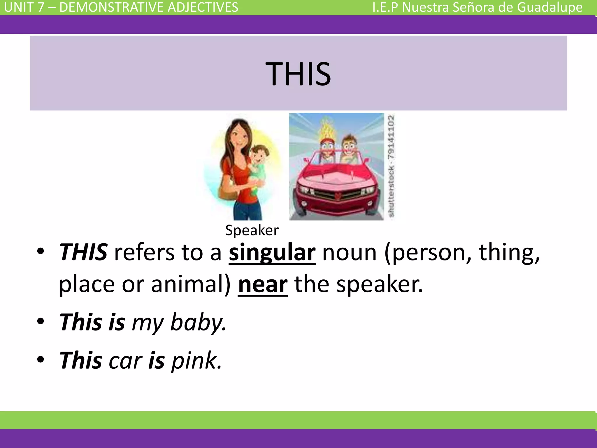 U7 demonstrative pronouns-1 ero-3a | PPT