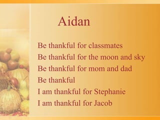 Thankful poems | PPTX