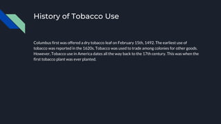 Powerpoint on Tobacco Use | PPT