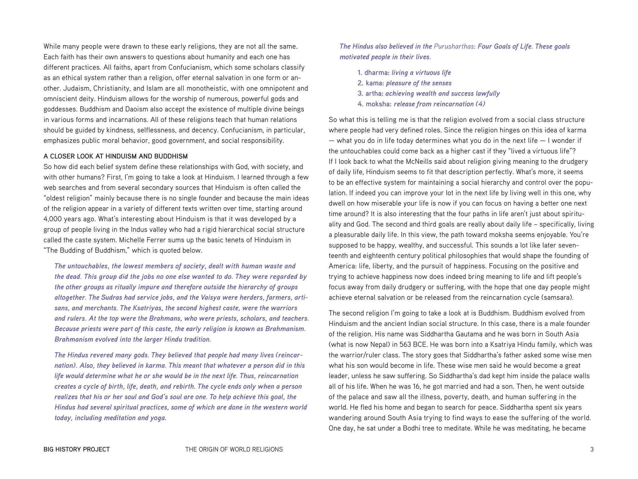 Unit 7: The Origin of World Religions | PDF