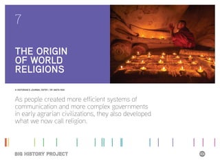 Unit 7: The Origin of World Religions | PDF