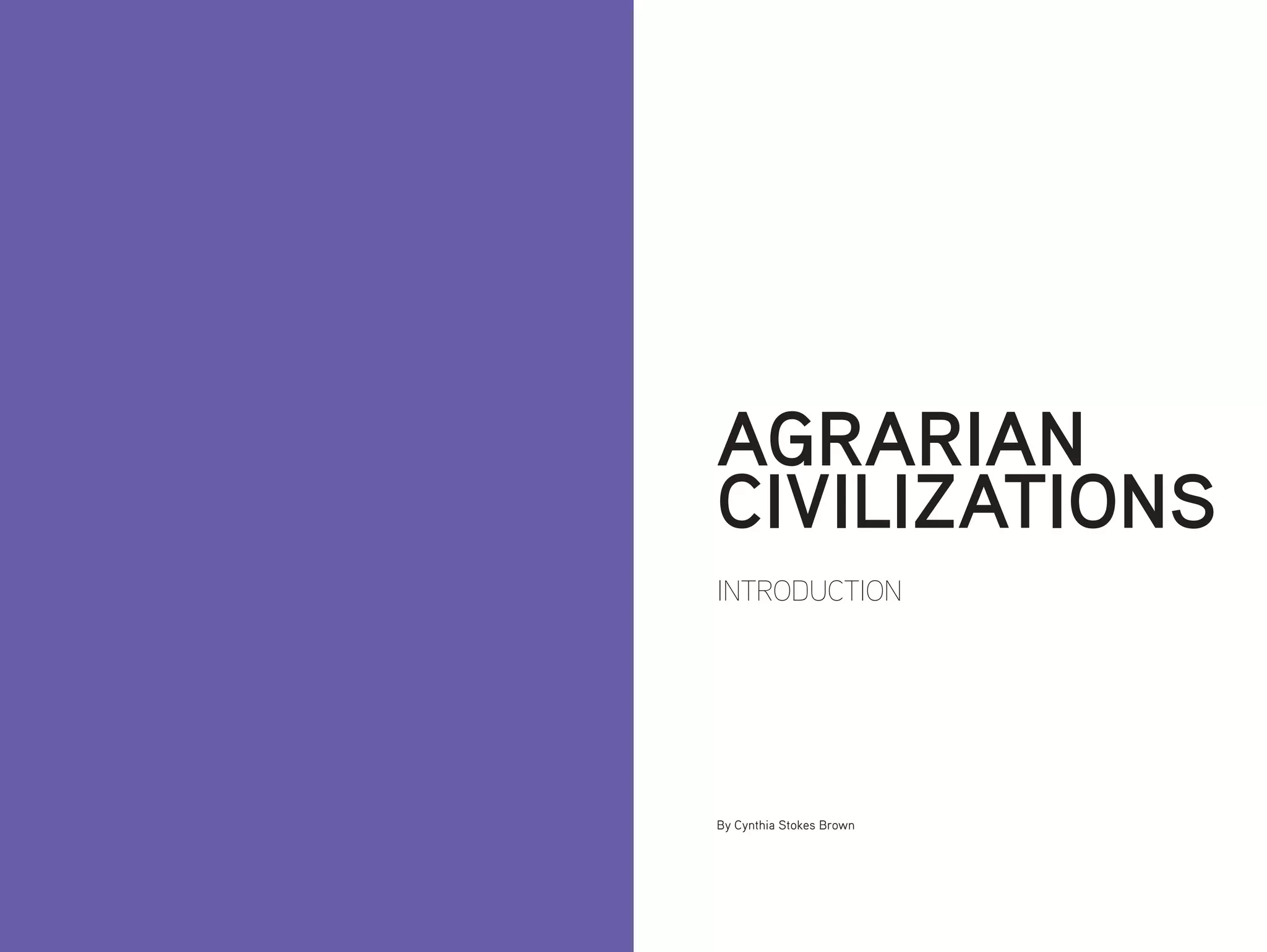 Unit 7: Agrarian Civilizations: Introduction | PPT
