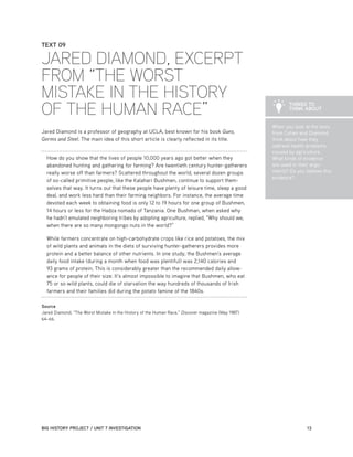 Was Farming An Improvement Over Foraging? | PDF