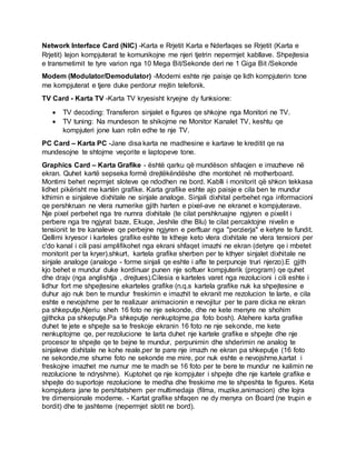 Detyre Kursi - Pjeset fizike te Kompjuterit | DOCX