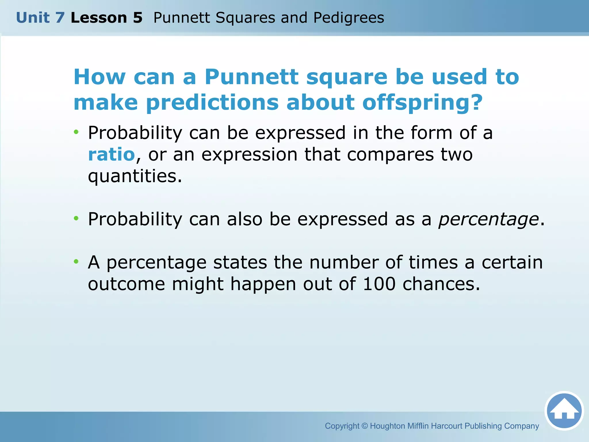 U7L5 Punnett Squares & Pedigrees | PPT | Genetics | Science