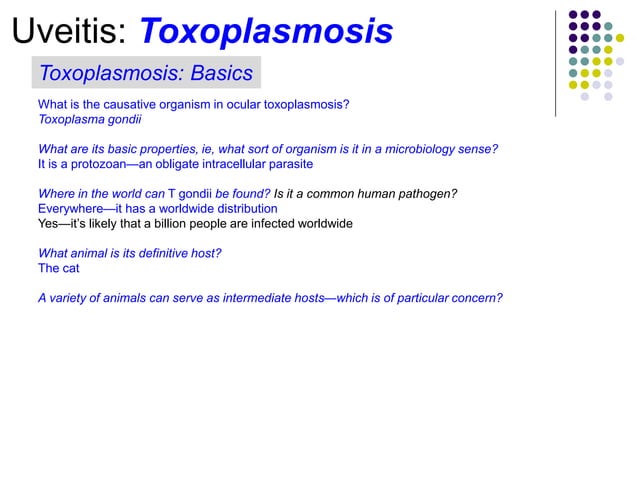 Toxoplasmosis | PPT