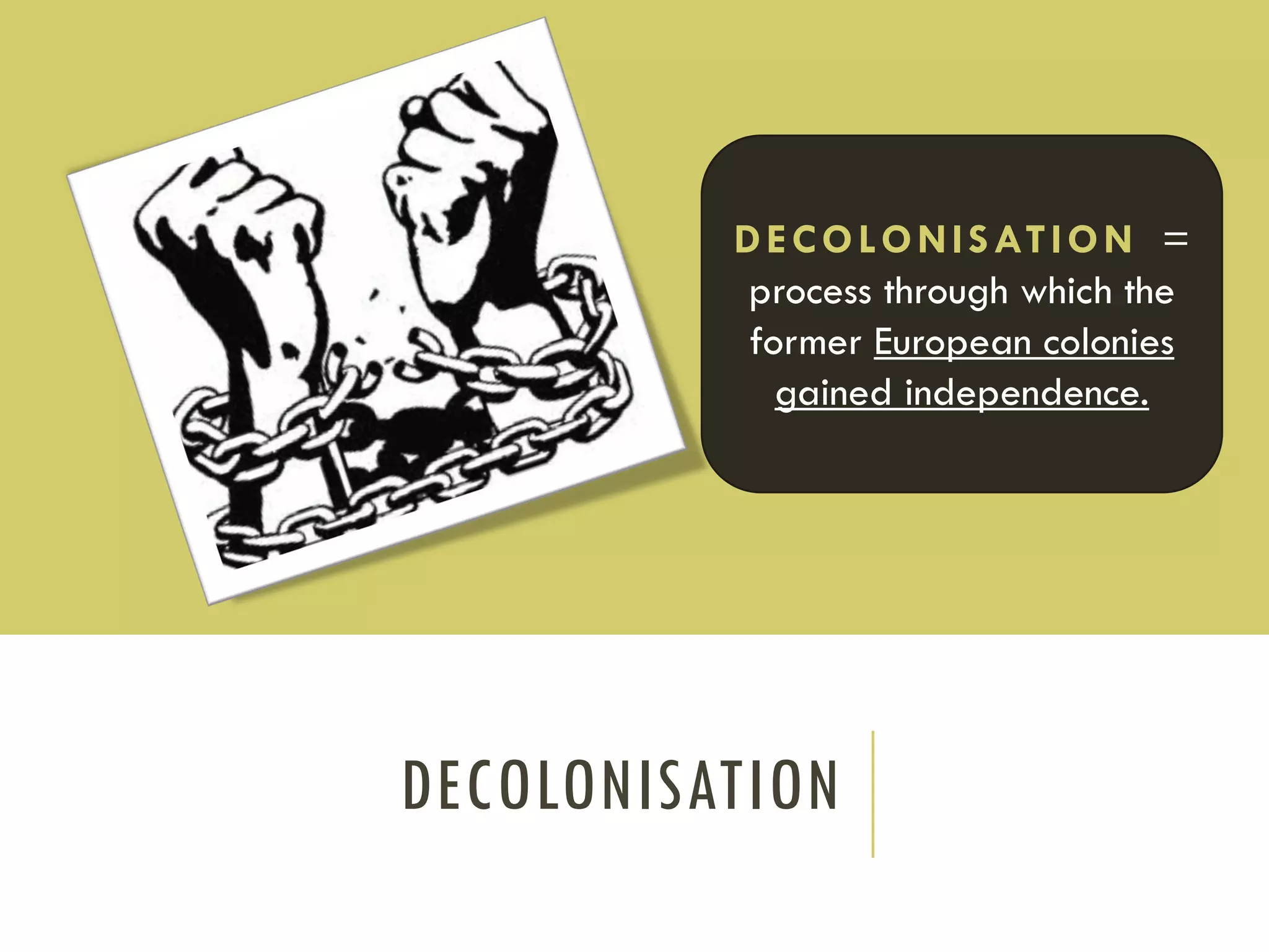 U8. Decolonisation & Cold war | PDF