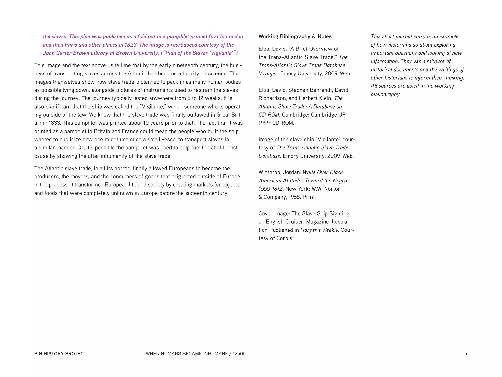 Unit 8: When Humans Became Inhumane: The Atlantic Slave Trade | PDF