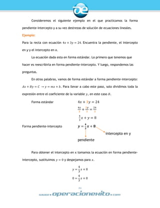 Ecuaciones lineales y sus gráficas | PDF