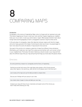 Unit 8: Comparing Maps | PDF