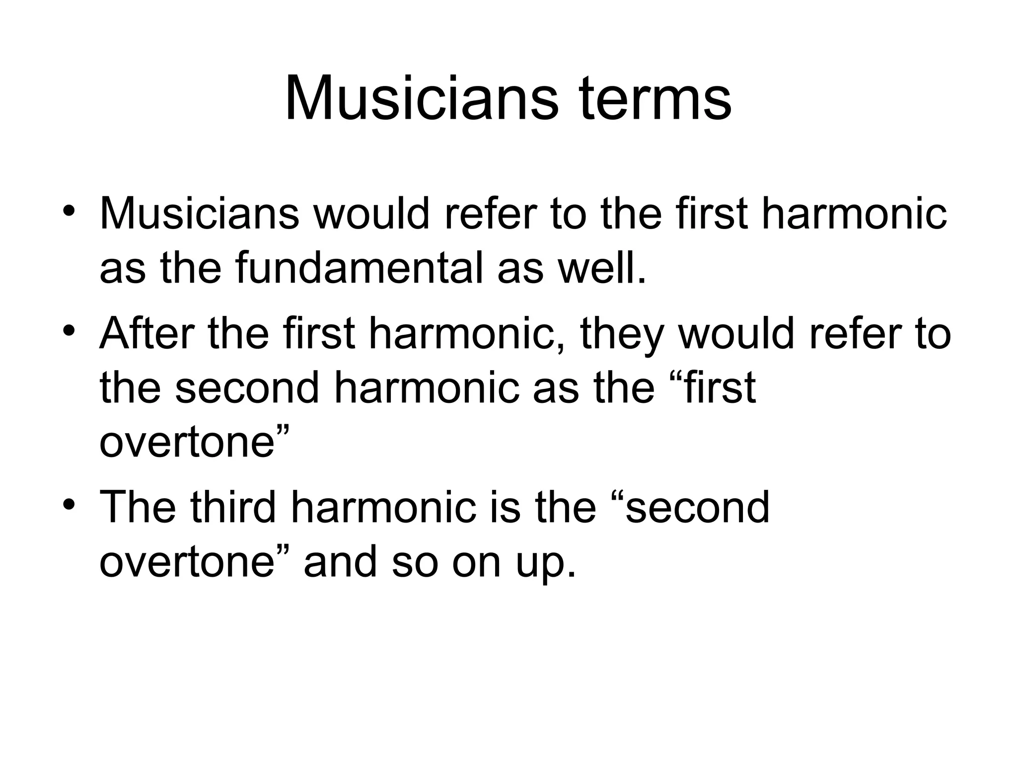 U8 Cn4 Musical Instruments Harmonics And Beats | PPT