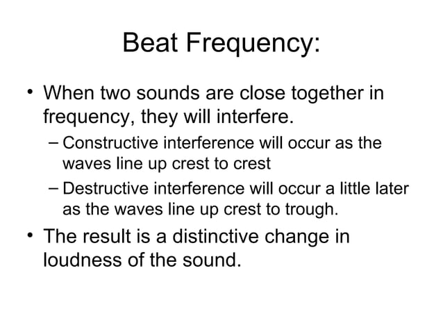 U8 Cn4 Musical Instruments Harmonics And Beats | PPT