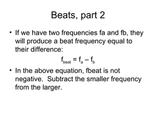 U8 Cn4 Musical Instruments Harmonics And Beats | PPT