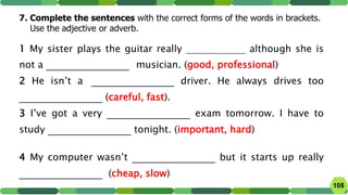 SMART FUTURE IN ENGLISH ADEVERBS OF MANNER | PPT
